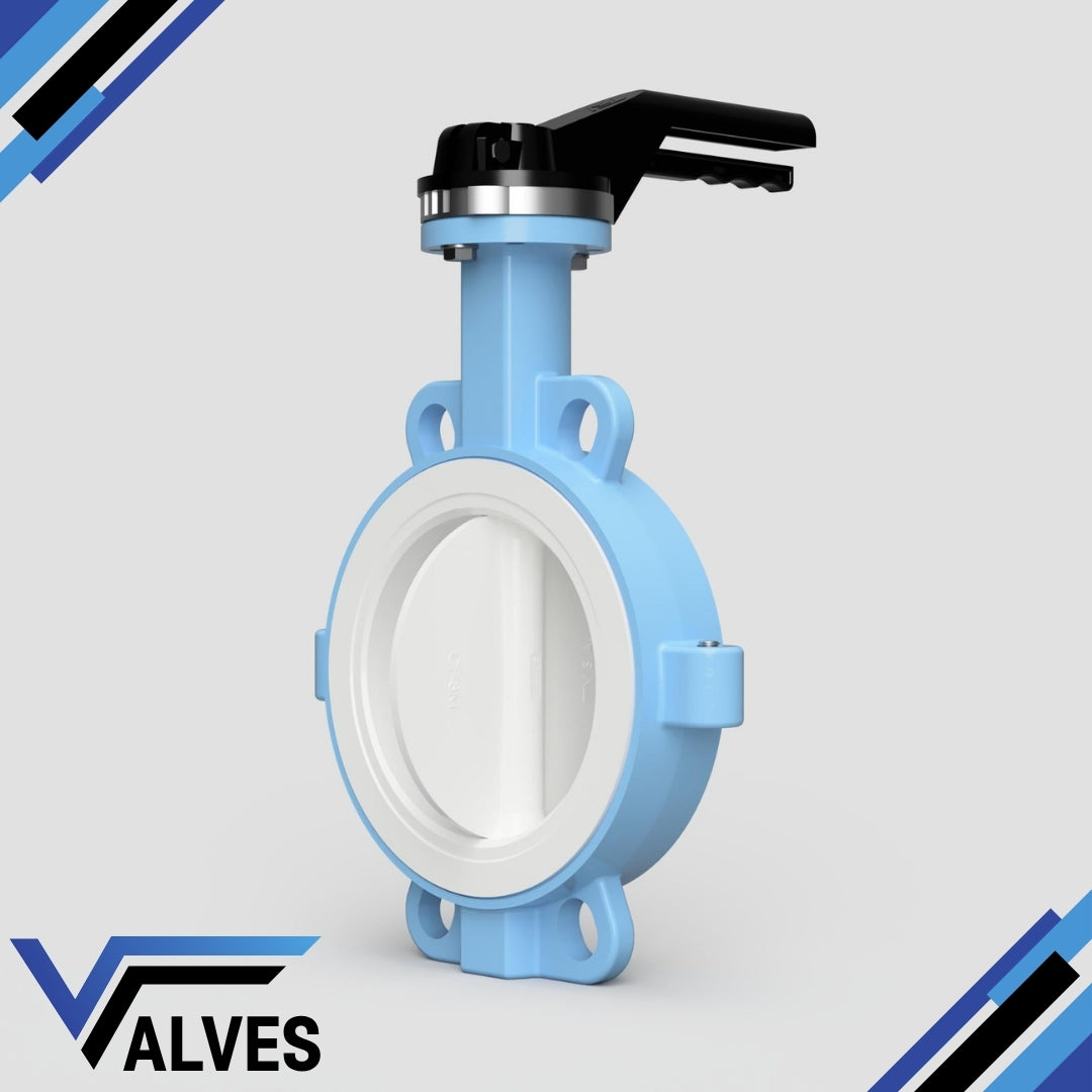 TTV PTFE Lined Wafer Butterfly Valve | Corrosion-Resistant Flow Control ...